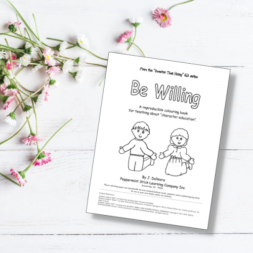 Be Willing Colouring Book | Peppermint Stick Learning Company