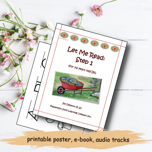 Let Me Read: Step 1 (downloadable) | Peppermint Stick Learning Company
