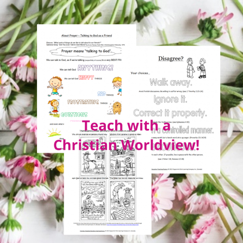 Christian Character Education Teaching Posters and Notes | Peppermint ...