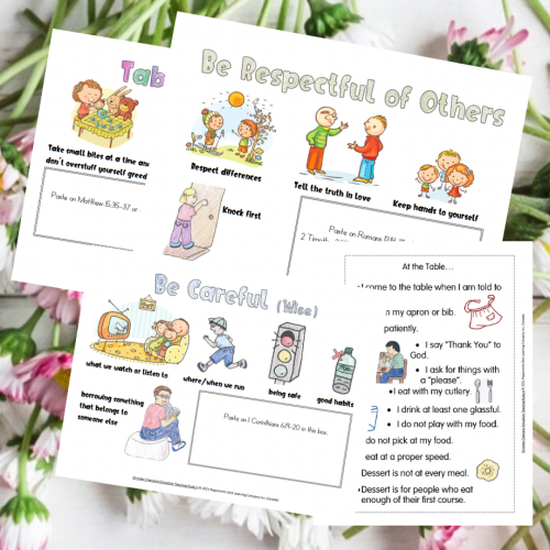 Christian Character Education Teaching Posters and Notes | Peppermint ...